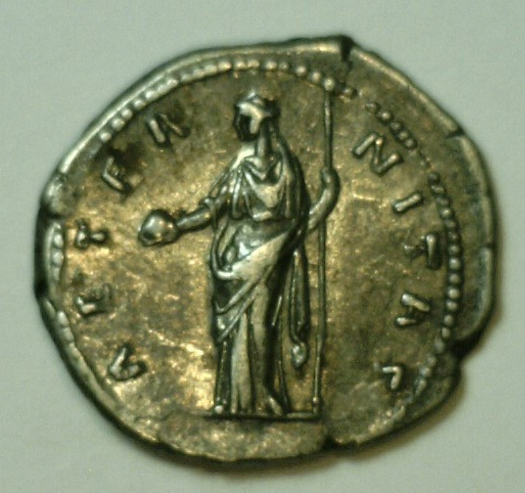 Rome. Faustina I Died 141 A.D. AR Danarius – James Beach Rare Coins